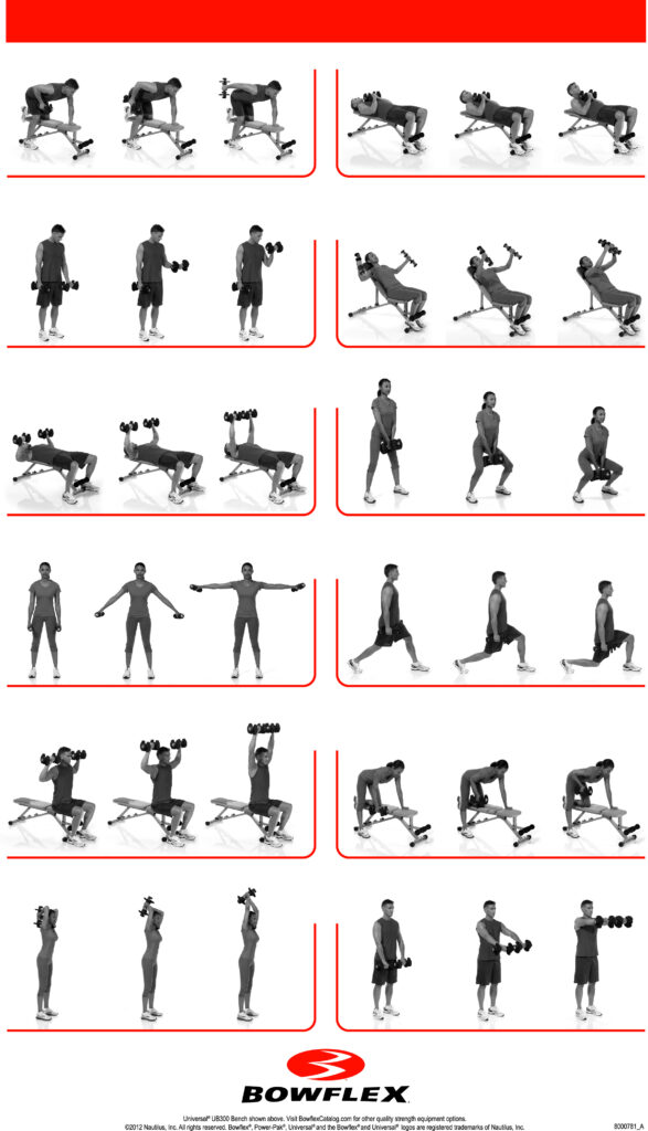 Printable Bowflex Workout Chart Free Download – FREE Printable
