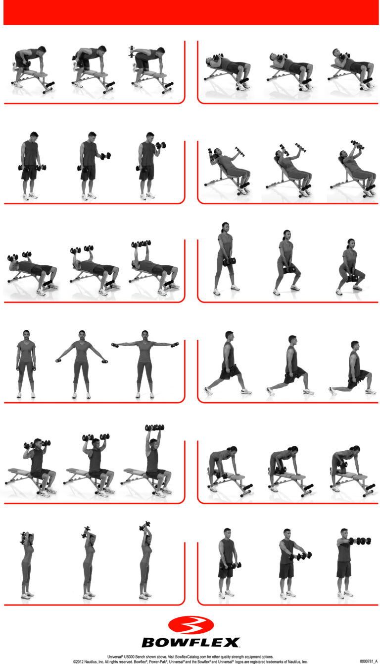 Printable Bowflex Workout Chart Free Download – FREE Printable