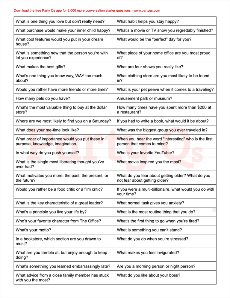 Free Printable Conversation Cards – FREE Printable