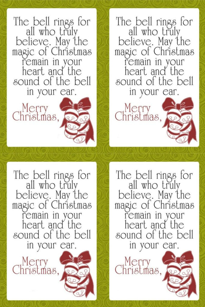 Free Printable Polar Express Bell Tags – FREE Printable