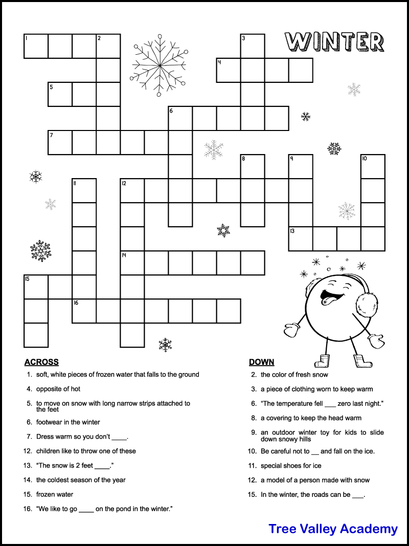 Crossword Puzzles Printable FREE Printable