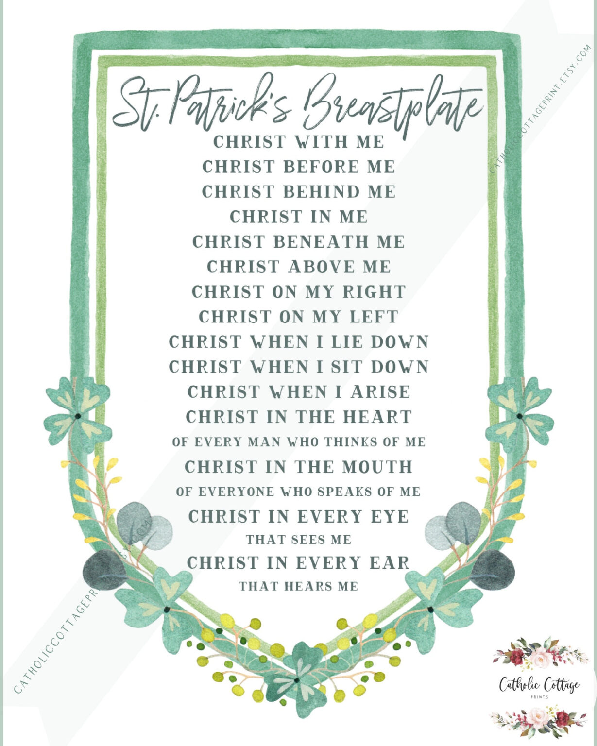 Free Printable St Patrick’s Breastplate – FREE Printable